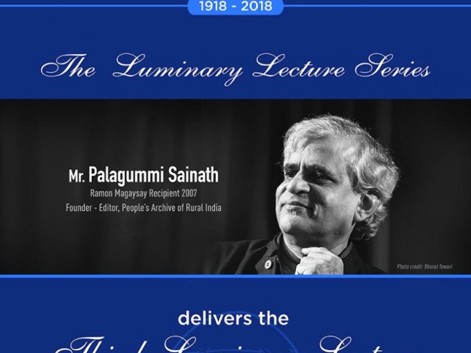 P. Sainath - Rural Reporter